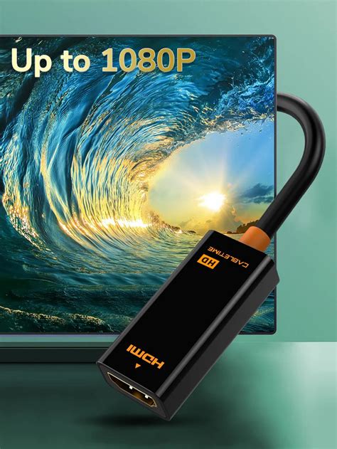 Dp Male To Hdmi Female Adaptor Converter 1080p 60hz 02m