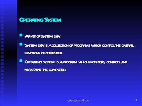 Functions Of Operating System Ppt