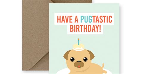 Have A Pugtastic Birthday Greeting Card Impaper