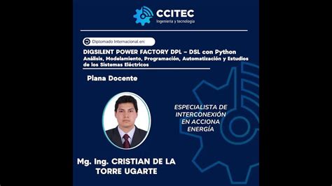 Diplomado Digsilent Power Factory Dpl Dsl Con Python Youtube