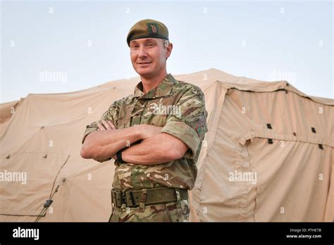 Brigadier Zac Stenning Commander Of 1 Armoured Infantry Brigade In The Oman Desert Where Uk