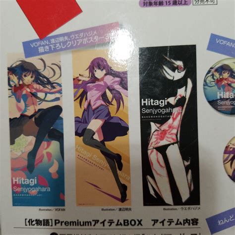 化物語 戦場ヶ原ひたぎ クリアポスター 缶バッジ 物語 メルカリ