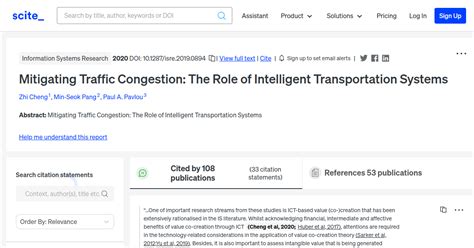 Mitigating Traffic Congestion The Role Of Intelligent Transportation