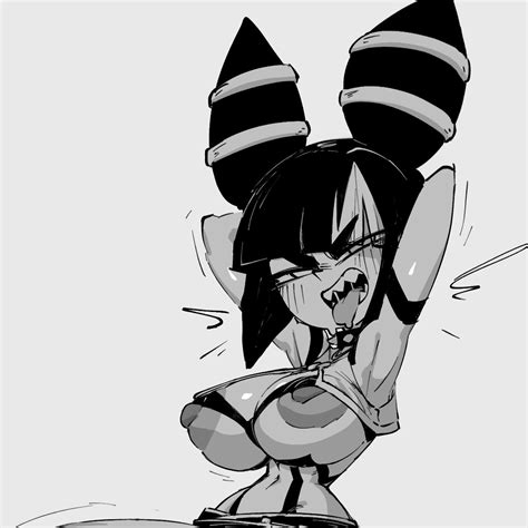 Rule 34 1girls Armpit Armpits Arms Behind Head Big Breasts Breasts Greyscale Huge Breasts