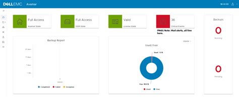 avamar 18 1 a stellar interface data protection hub