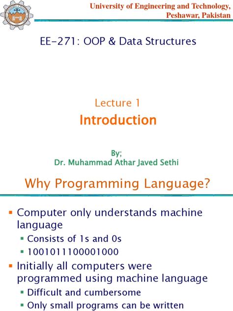 Lecture 01 Pdf Computer Program Programming