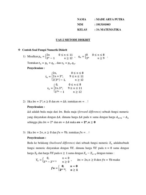 Uas 2 Metode Diskrit Pdf