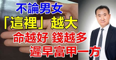 不論男女「這裡」越大，命越好，越走越順，錢越多，遲早富甲一方！ Peekme