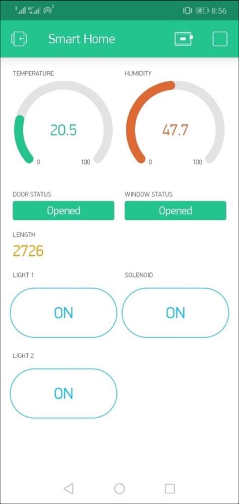 Screenshot Of The Blynk Application Download Scientific Diagram