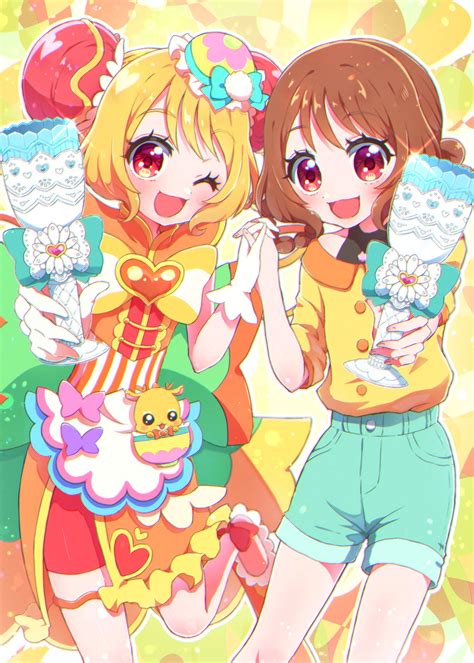 Hanamichi Ran Cure Yum Yum And Mem Mem Precure And 1 More Drawn By