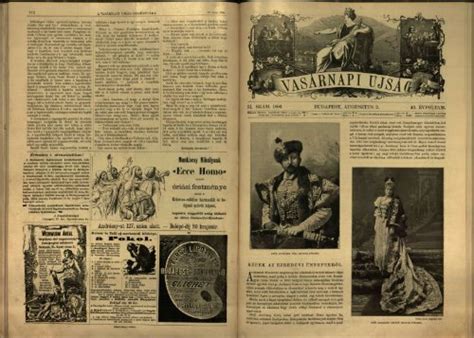 Vasárnapi Ujság 43 évfolyam 31 Szám 1896 Augusztus 2 Epa