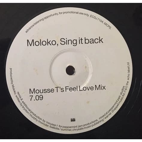 Moloko Sing It Back Vinyl 12 1999 Uk Original Hhv