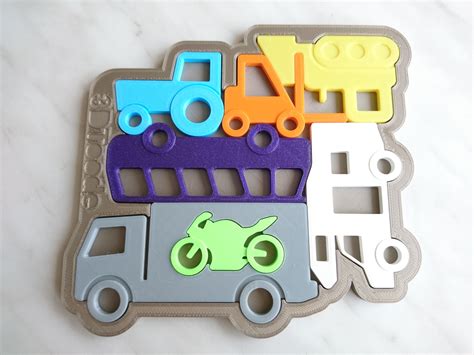 Vehicles Puzzle 3d Printing Toys 3d Printing Diy 3d Printed Objects