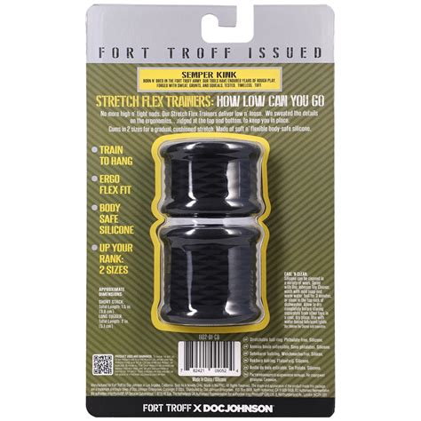 Fort Troff Stretch Flex Trainers Ball Stretcher 2 Pack Black Abs Holdings