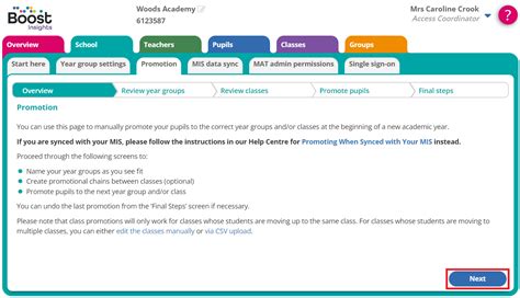 Promoting Learners Manually In Boost Insights Hachette Learning Help