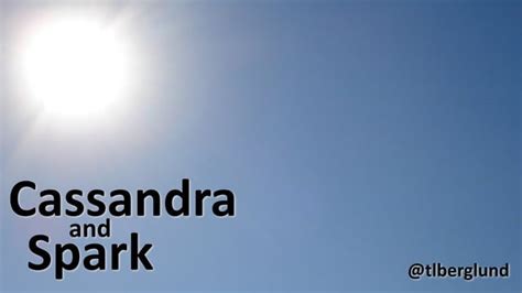 Analytics With Spark And Cassandra Ppt