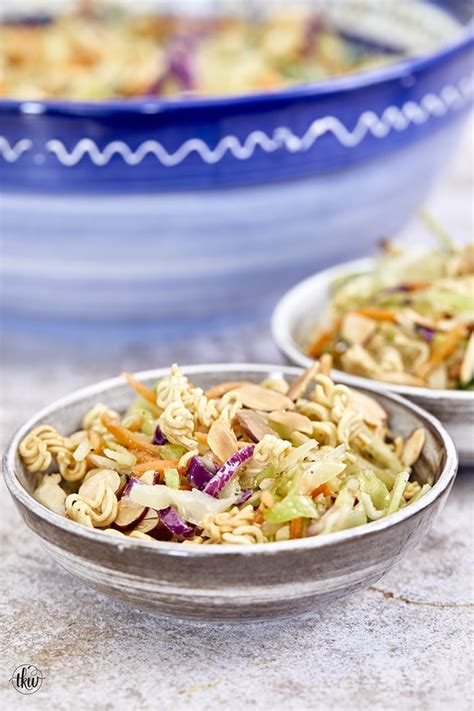 Crunchy Asian Cabbage Ramen Noodle Salad Domajax