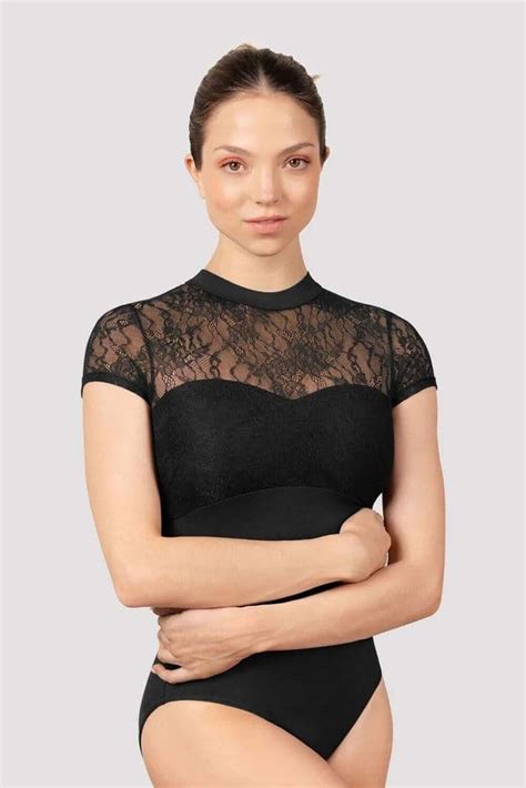Mirella By Bloch Sale Ladies Majesty Cap Sleeve Lace Detail Leotard