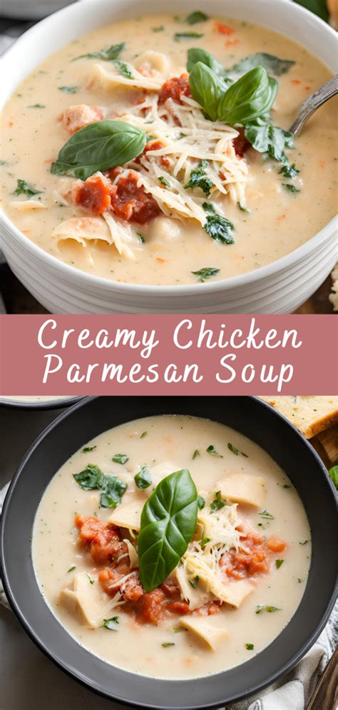 Creamy Chicken Parmesan Soup Recipe Cheff Recipes