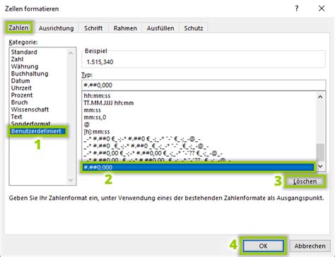 Excel Benutzerdefiniertes Zahlenformat Einrichten F R Einheiten Z B