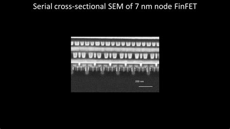 [electronics] Serial Cross Sectional Sem Of 7 Nm Node Finfet Youtube