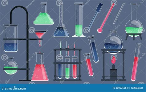 Chemistry Tools Cartoon Chemical Laboratory Equipment Scientific