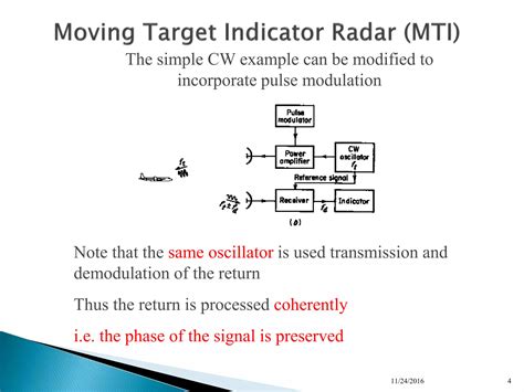 Moving Target Indicator Radar Mti Ppt