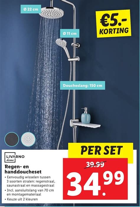 Livarno Home Regen En Handdoucheset Aanbieding Bij Lidl