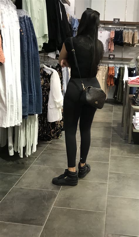 Sexy Indian In Gym Shark Leggings Looks Right Into Camera Spandex