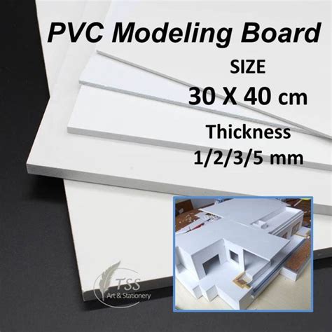 1pcs Pvc Modeling Board Size 30x40cm Thickness 1 2 3 5mm For