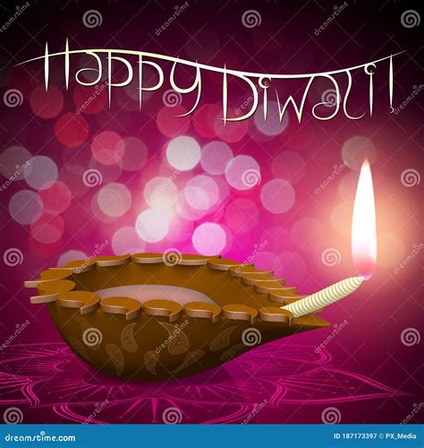 幸福的diwali Depavali卡插图 库存例证 插画 包括有 节假日 图象 仪式 燃烧 愉快 187173397