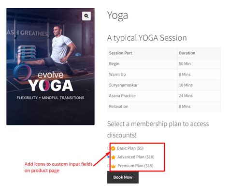 How To Add Custom Icons To Radio Button Input Fields In Woocommerce