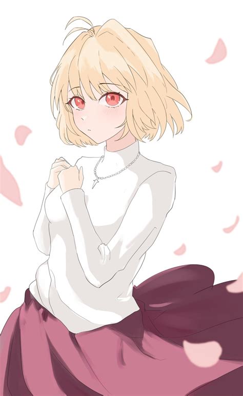 Safebooru 1girl Arcueid Brunestud Blonde Hair Closed Mouth Commentary
