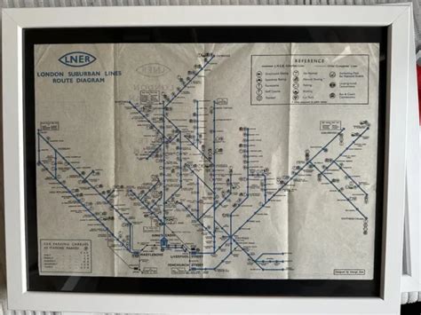 Lner Vintage Railway Map Of London Suburban Routes Eur 46 12 Picclick Fr