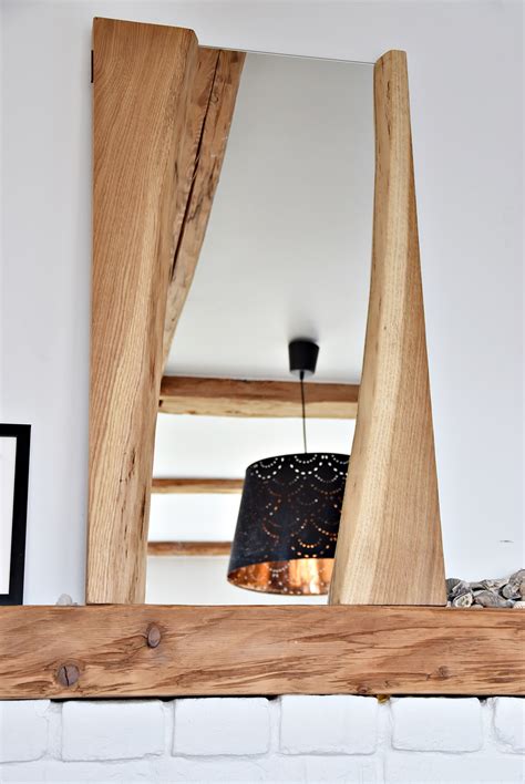Lustro dąb żywica epoksydowa III Made from Wood furnitures design