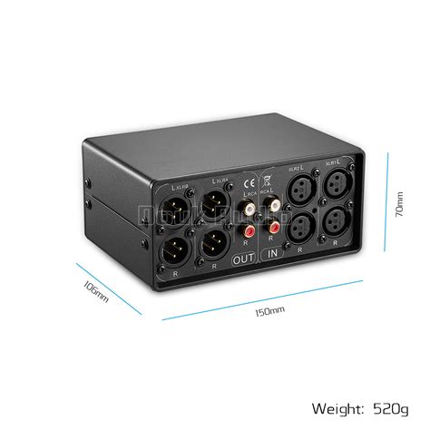 Mini 3 Way Xlrrca Adapter Audio Splitter Switcher Box Selector Passive