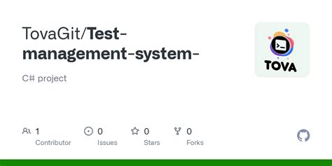 GitHub TovaGit Test Management System C Project