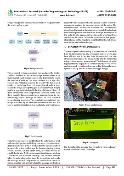 Real Time Monitoring Of Bridge And Water Craft System Using Iot Pdf