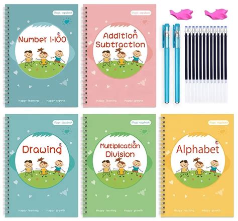 Premium Early Educational Tracing And Practice Reusable Book Tool Kit Box