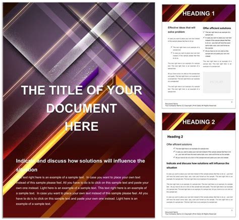 Cross Line Word Document Template Word Template Words Document Templates