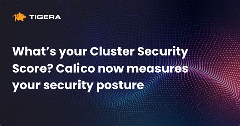 what s your cluster security score calico now measures your security