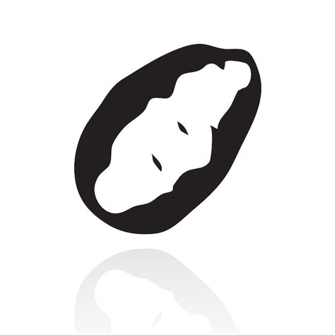 Premium Vector Black Line Art Potato Icon
