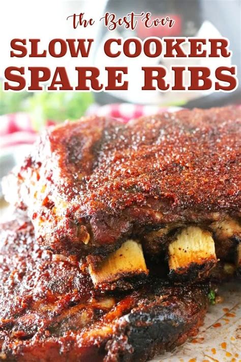 Slow Cooker Spare Ribs Artofit