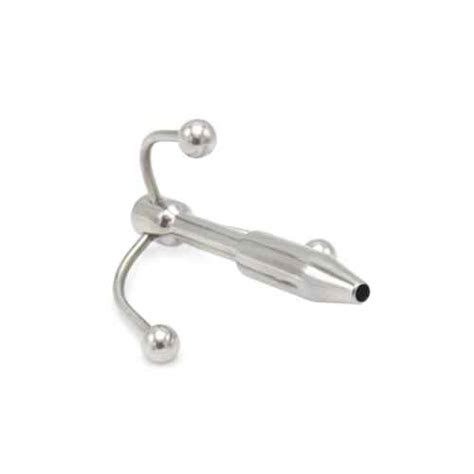 Kiotos Steel Grappling Hook Hollow Penisstick Penisplug Cbt Dilatator