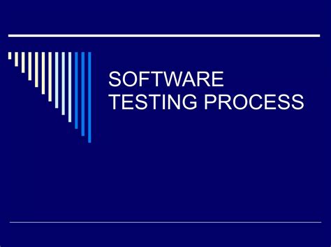 Chapter 3 Software Testing Process Ppt Operating Systems Computer
