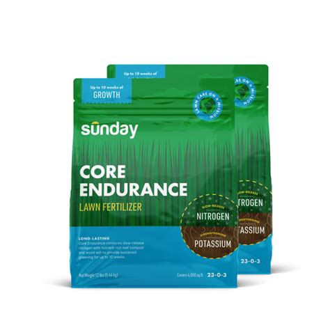 Core Endurance Granular Lawn Fertilizer 2 Pack Sunday Lawn Care
