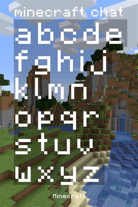 Minecraft Chat Font In 2025 Minecraft Font Minecraft Wallpaper