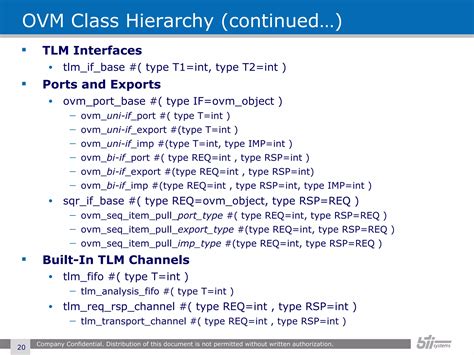 Systemverilog Oop Ovm Features Summary Ppt