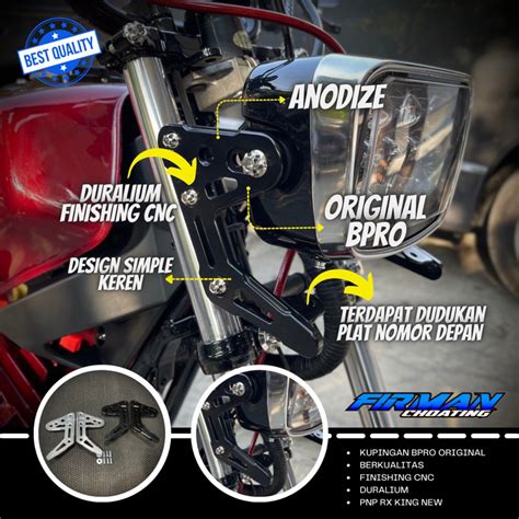 Jual KUPINGAN LAMPU B PRO KUPINGAN LAMPU OVAL RX KING SCORPIO ORIGINAL