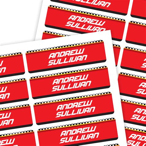 Medium Rectangle Name Labels Label Land